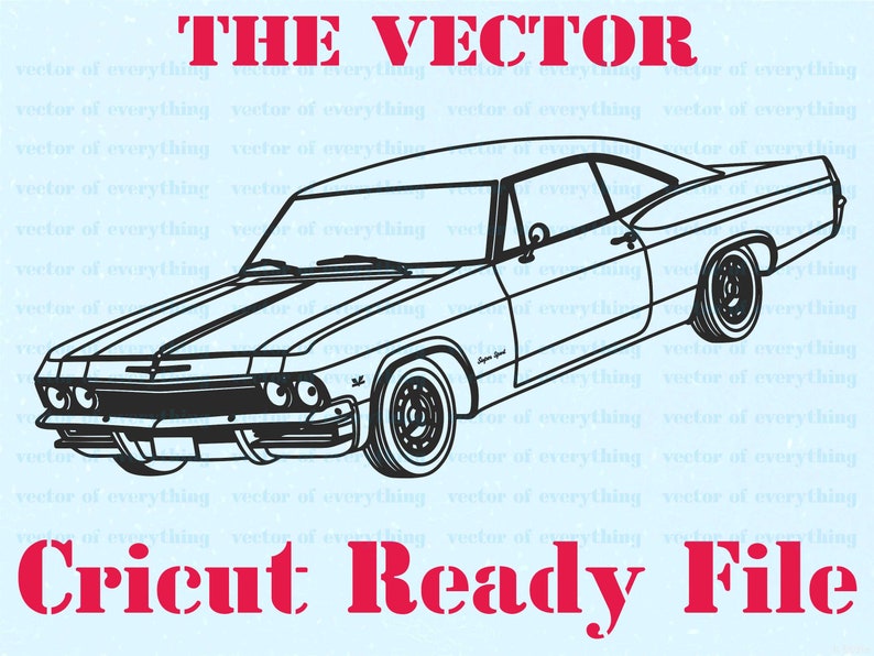 1965 Impala SVG Vector Cut File Cricut Silhouette Laser - Etsy UK