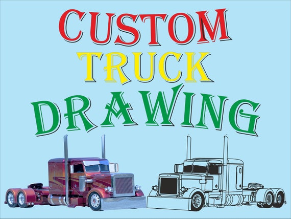 Custom Semi Truck Drawings