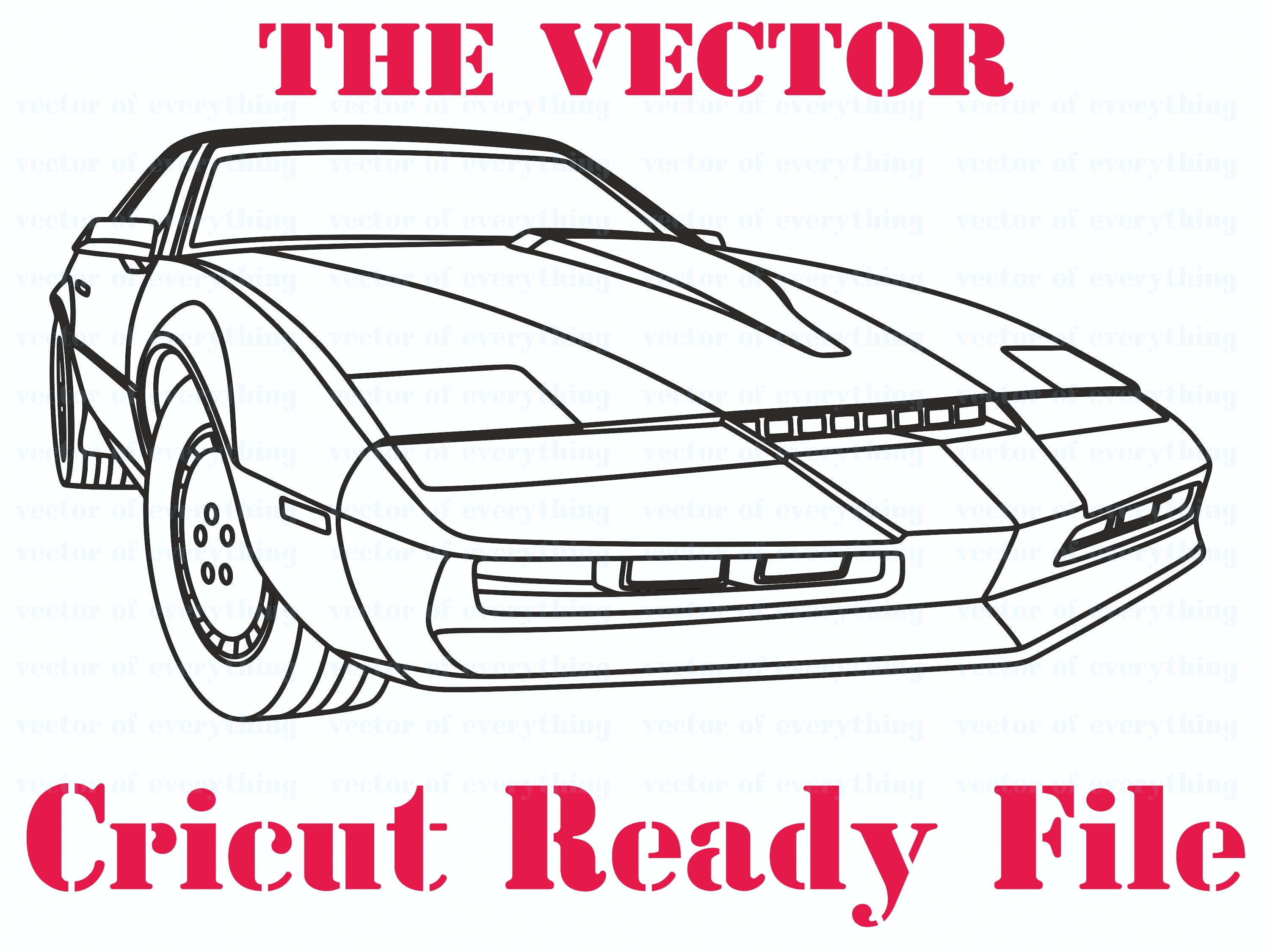 Knight Rider Kitt Car Svg Archivo De Corte Vectorial Cricut Etsy México