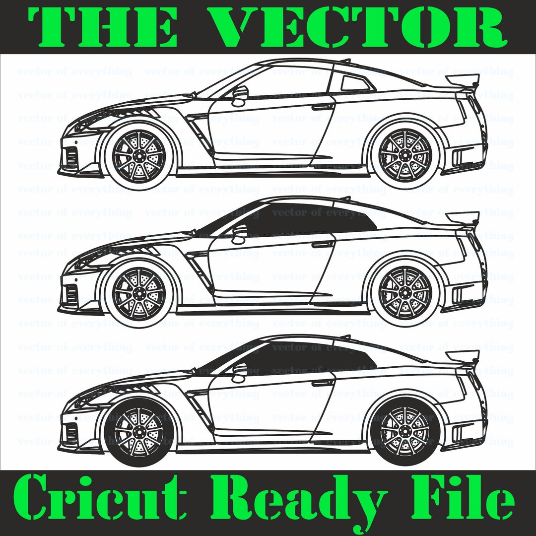 Japanese Sports Car Gtr R35 Nismo SVG, Vector Cut File, Cricut ...