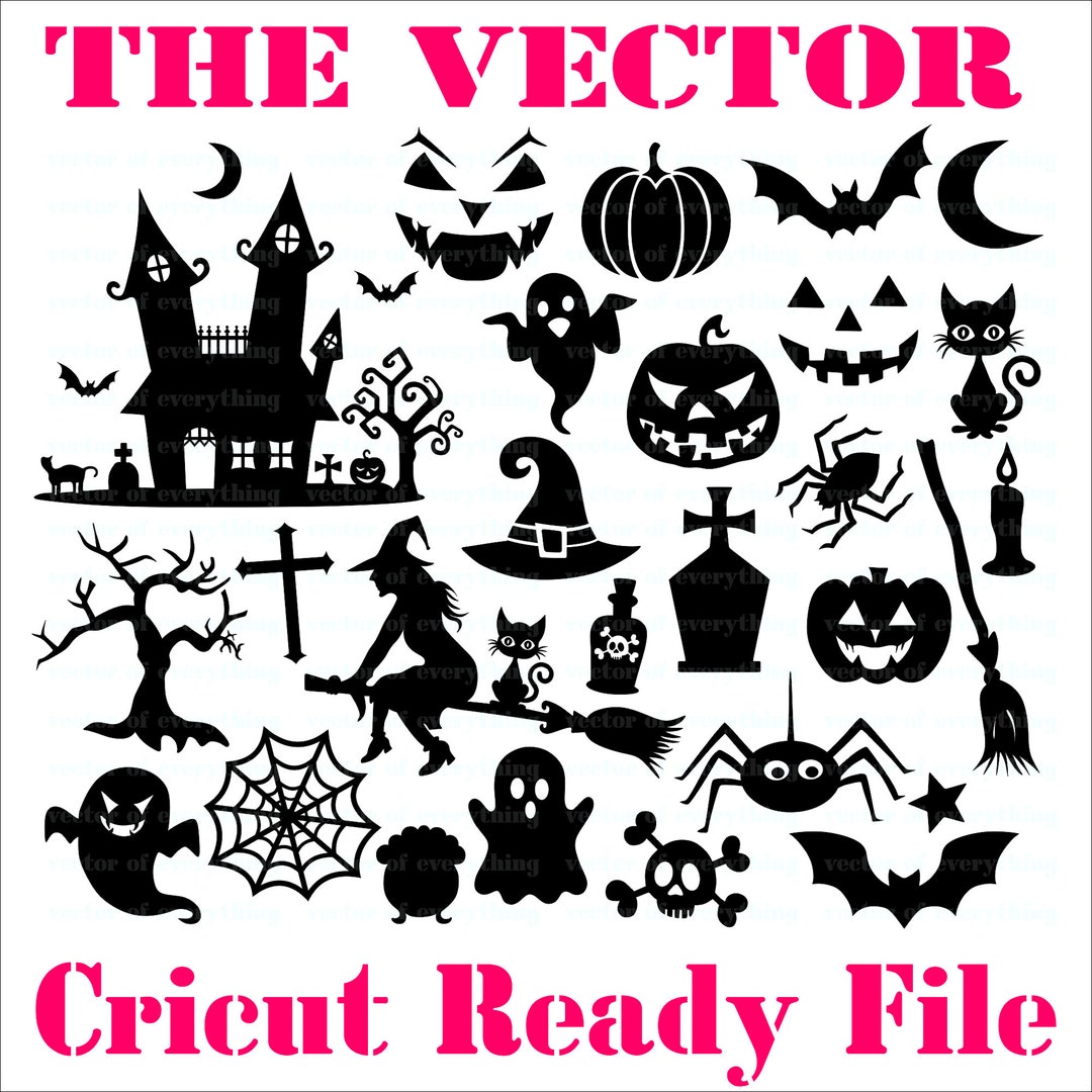 Halloween SVG, Vector Cut File, Cricut, Silhouette, Laser Cnc, Plotter ...