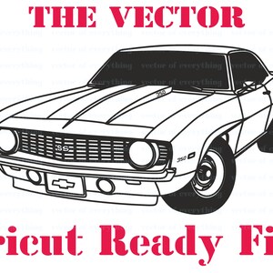 1969 Camaro SS 350 SVG Vector Cut File Cricut Silhouette - Etsy