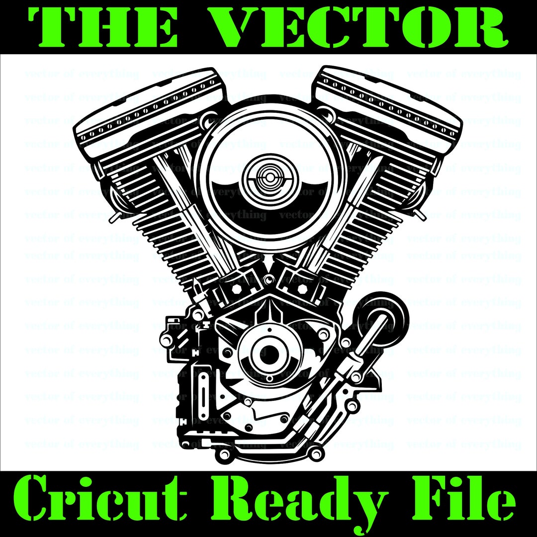 Engine SVG, Vector Cut File, Cricut, Silhouette, Vinyl, Laser Cnc ...