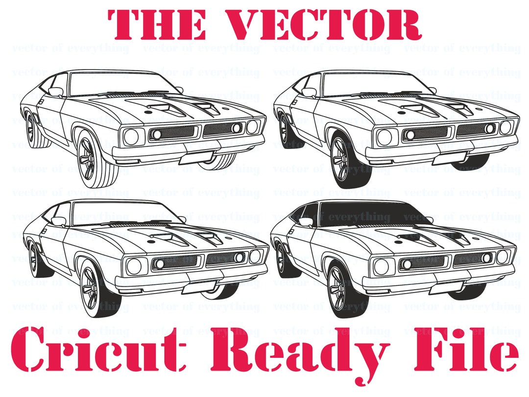 1973 Ford Falcon XB 351 GT Coupe SVG Vector Cut File Laser - Etsy Ireland