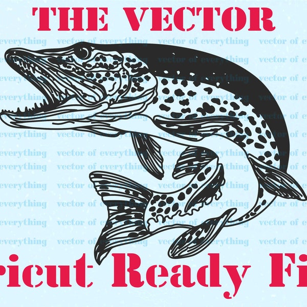 Northern Pike Cut File - Etsy