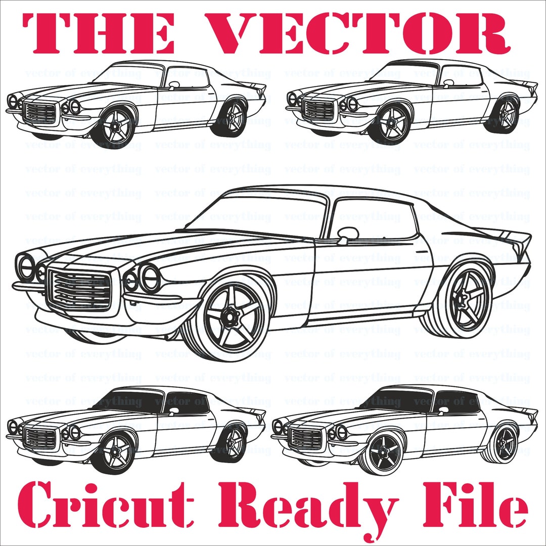 Camaro z28 SVG, vector cut file, cricut, silhouette, laser cnc, plotter ...
