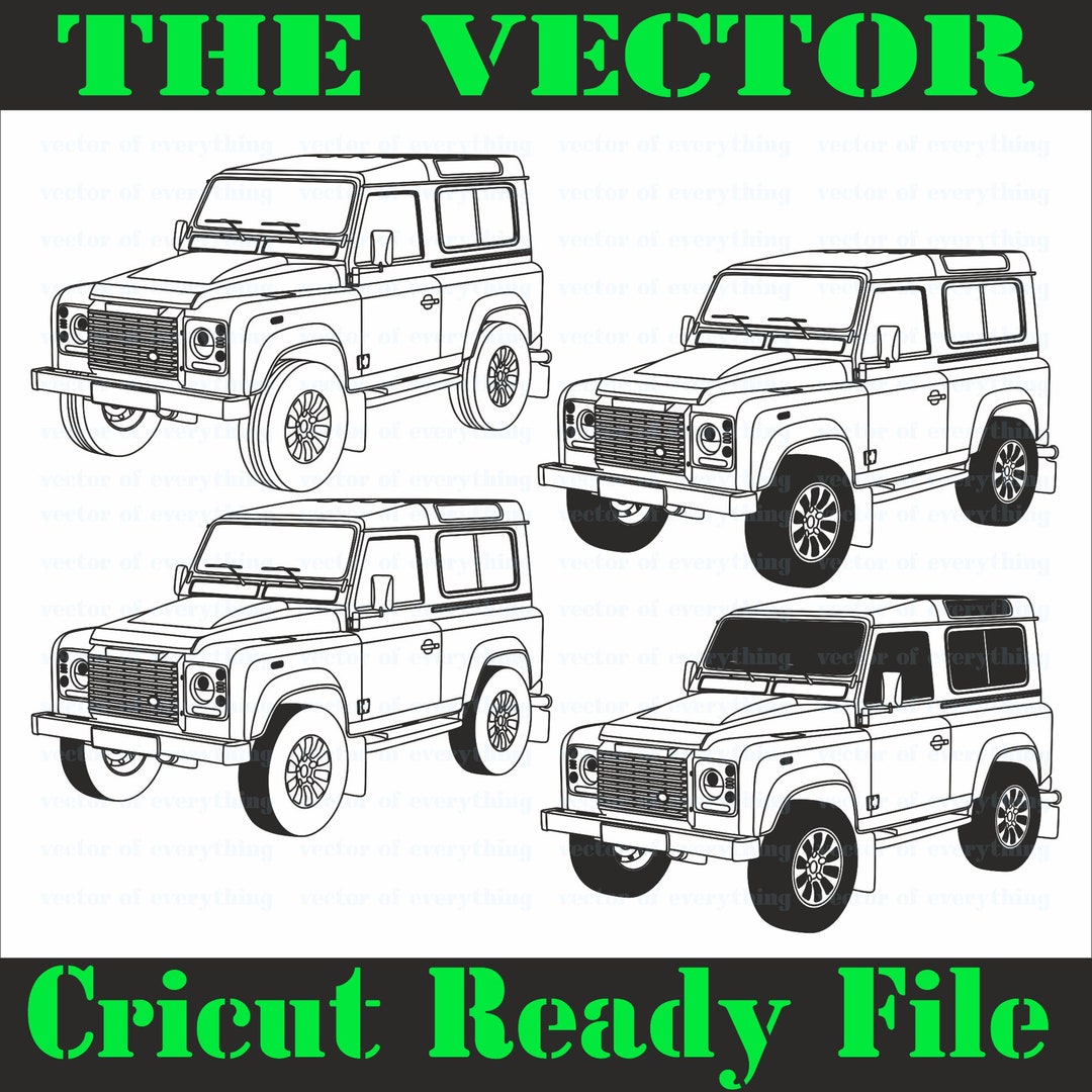 2018 Defender Works V8 Suv SVG, Vector Cut File, Craft Project Files ...