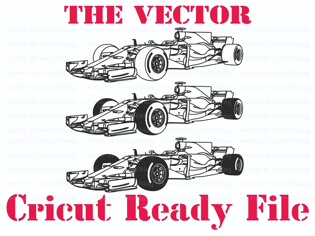 2022 F1 Formula Car SVG, Vector Cut File, Cricut, Silhouette, Laser Cnc ...