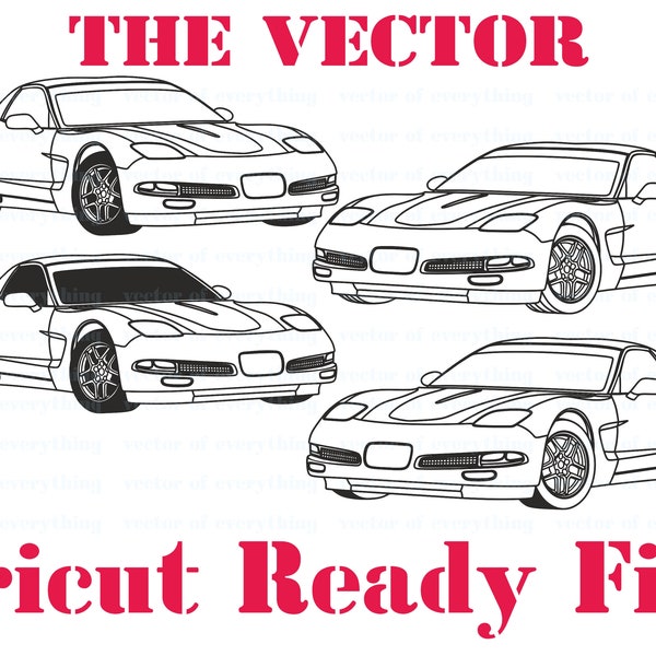 Corvette Silhouette - Etsy