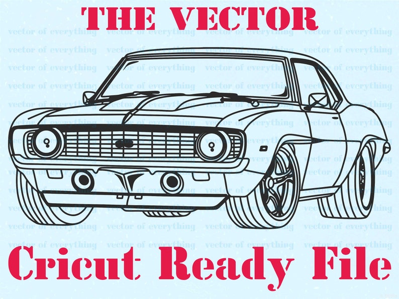 1969 Camaro Ss SVG Vector Cut File Cricut Silhouette Laser - Etsy