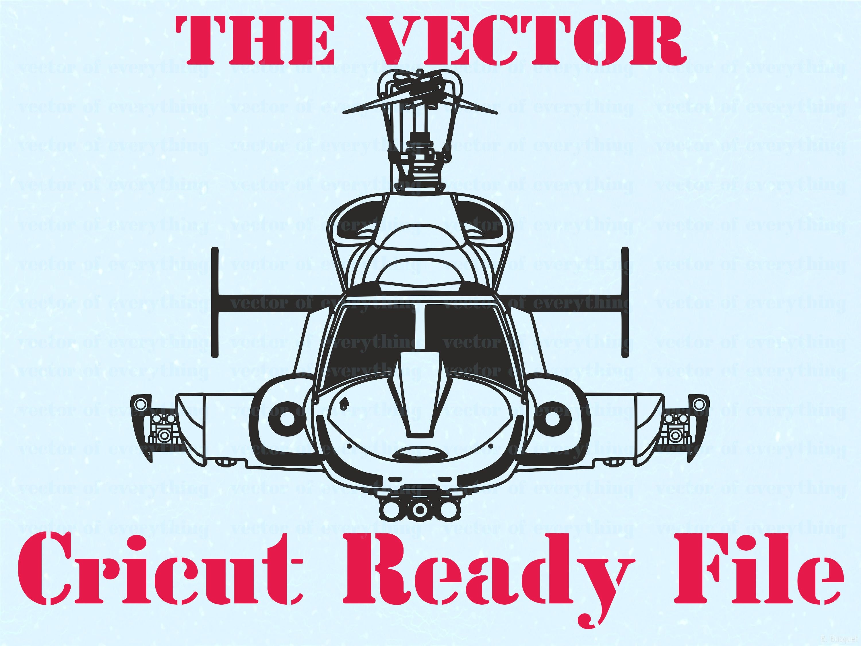 Airwolf Helicopter Front View SVG Vector Cut File Cricut - Etsy