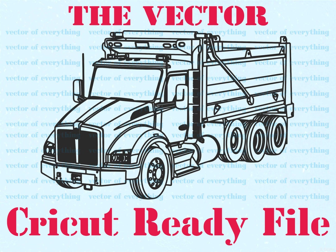 Semi Truck T880 2017 Tipper SVG Vector Cut File Cricut - Etsy
