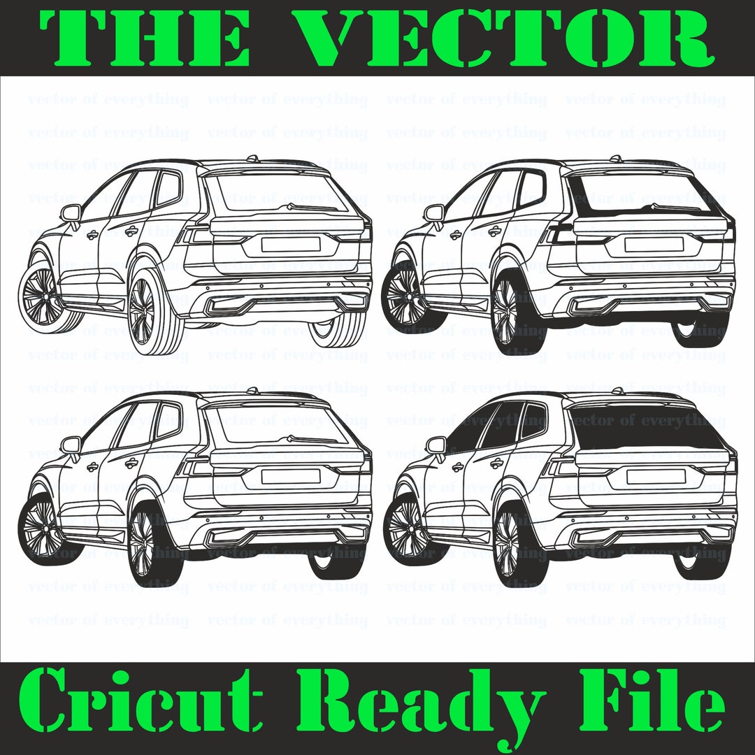 XC60 Suv SVG, Vector Cut File, Cricut, Silhouette, Vinyl, Laser Cnc ...
