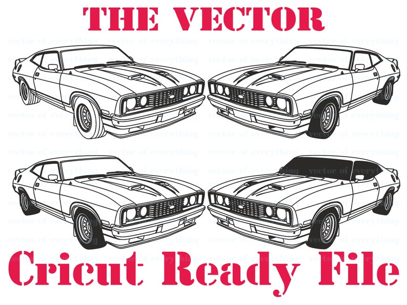 1978 Aussie Ford Falcon XC Cobra SVG Vector Cut file Cricut - Etsy México