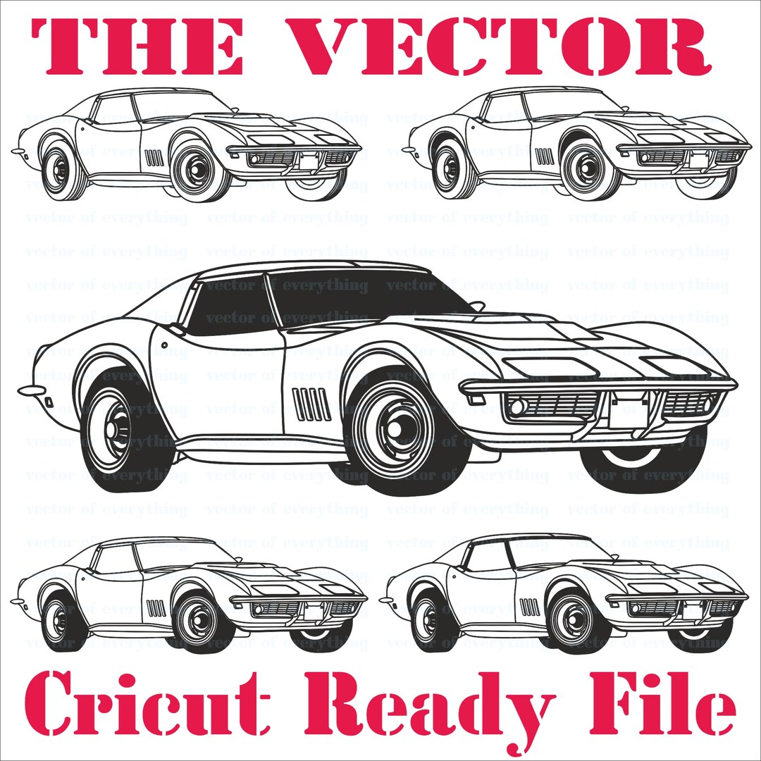 Corvette Stingray SVG Vector Cut File Cricut Silhouette - Etsy Australia
