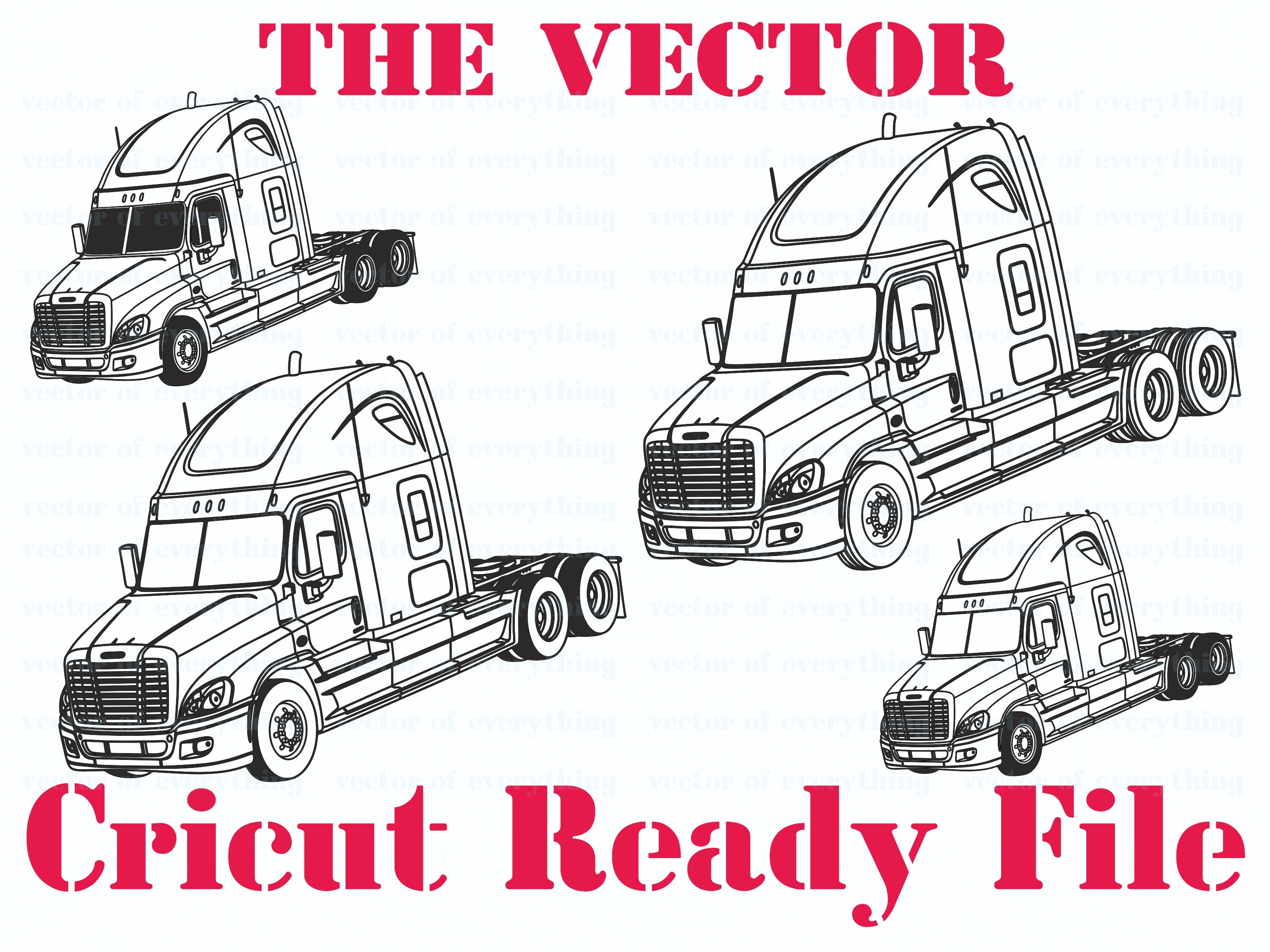 Cascadia Semi Truck SVG Vector Cut File Cricut Silhouette - Etsy Ireland