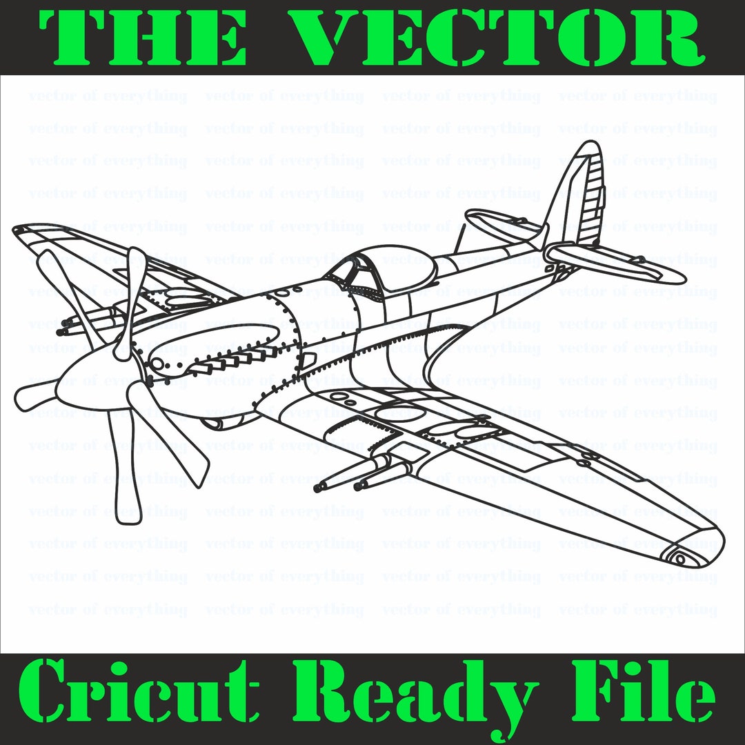 Spitfire Supermarine Mk 22 24 SVG, Vector Cut File, Cricut, Silhouette ...