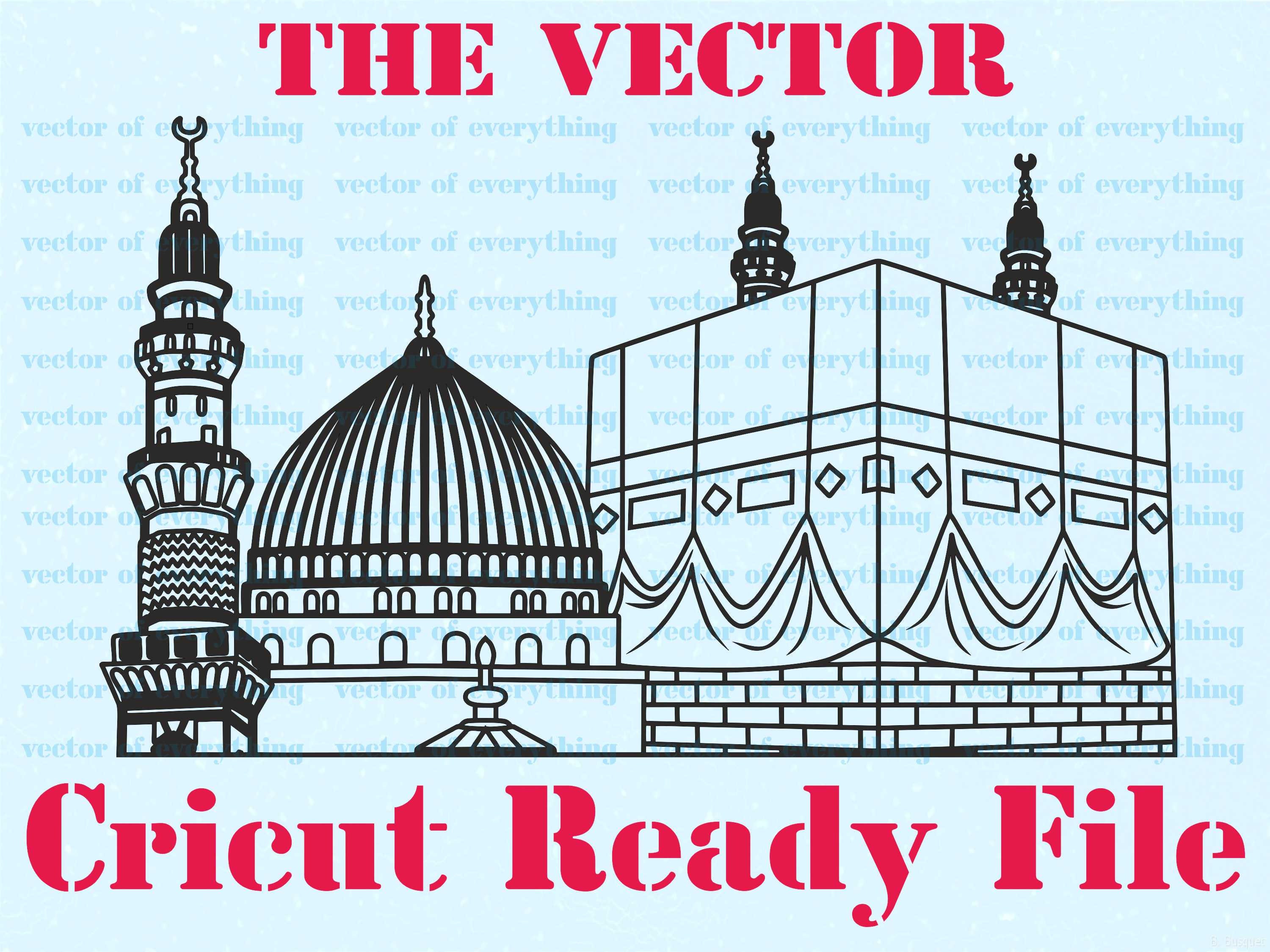 Makkah Kabaa SVG Vector Cut File Cricut Silhouette Laser - Etsy Finland