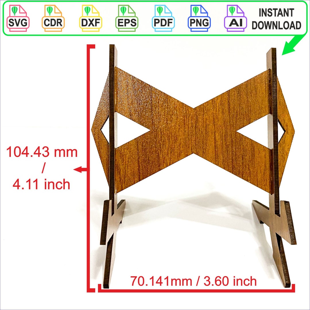 3mm Laser Cut Easels Plate Holders, Frame Holder, Photo Frame Display ...