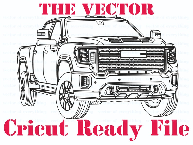 Sierra 2500 HD Denali Crew SVG Vector Cut File Cricut - Etsy