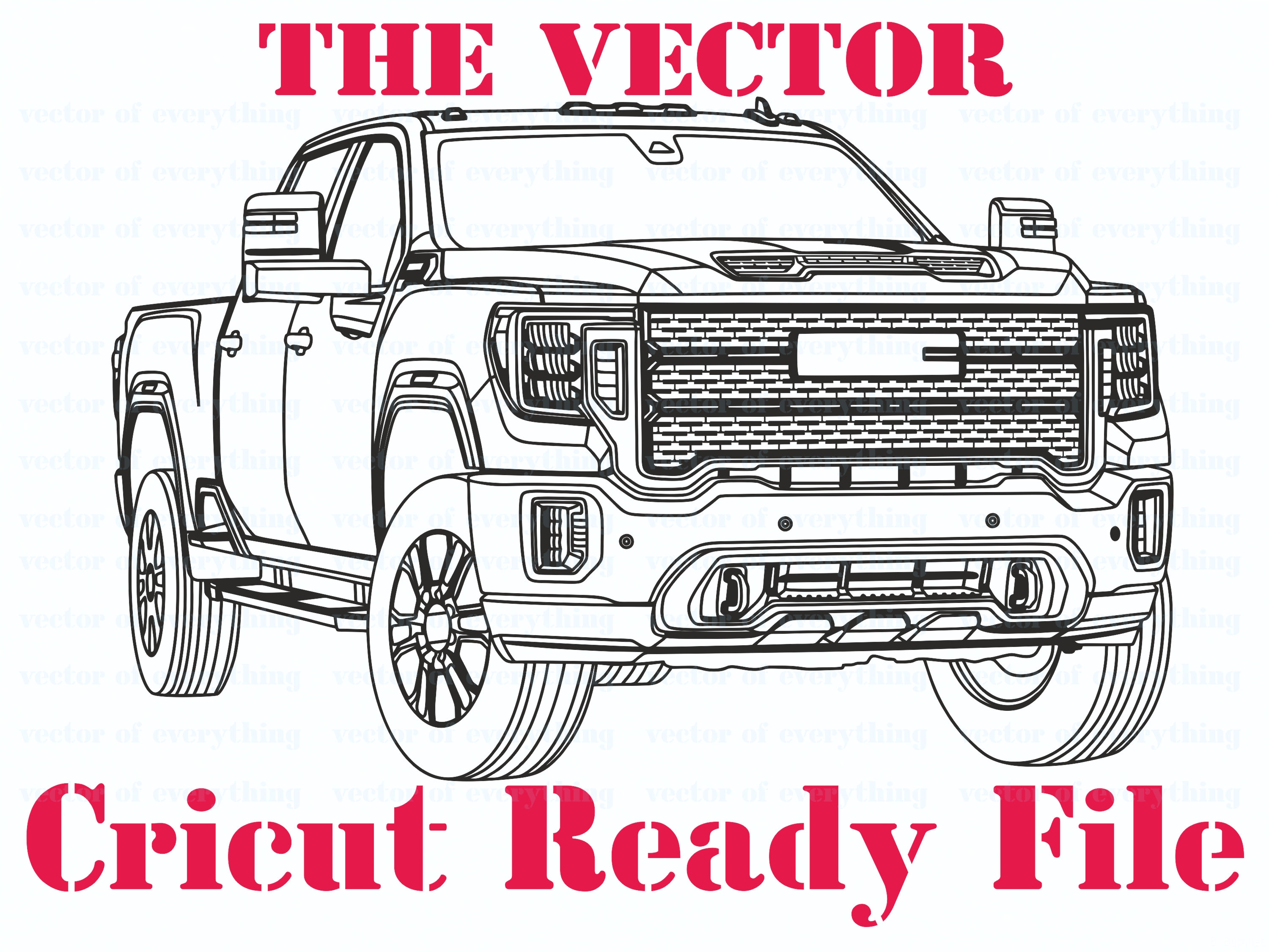Sierra 2500 HD Denali Crew SVG Vector Cut File Cricut - Etsy