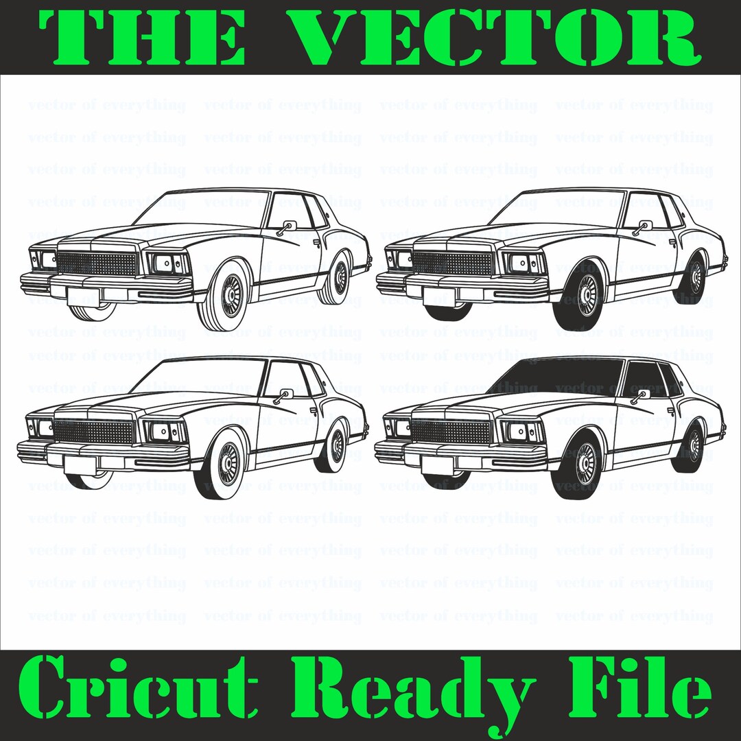 1978 Monte Carlo SVG, Vector Cut File, Cricut, Silhouette, Laser Cnc ...