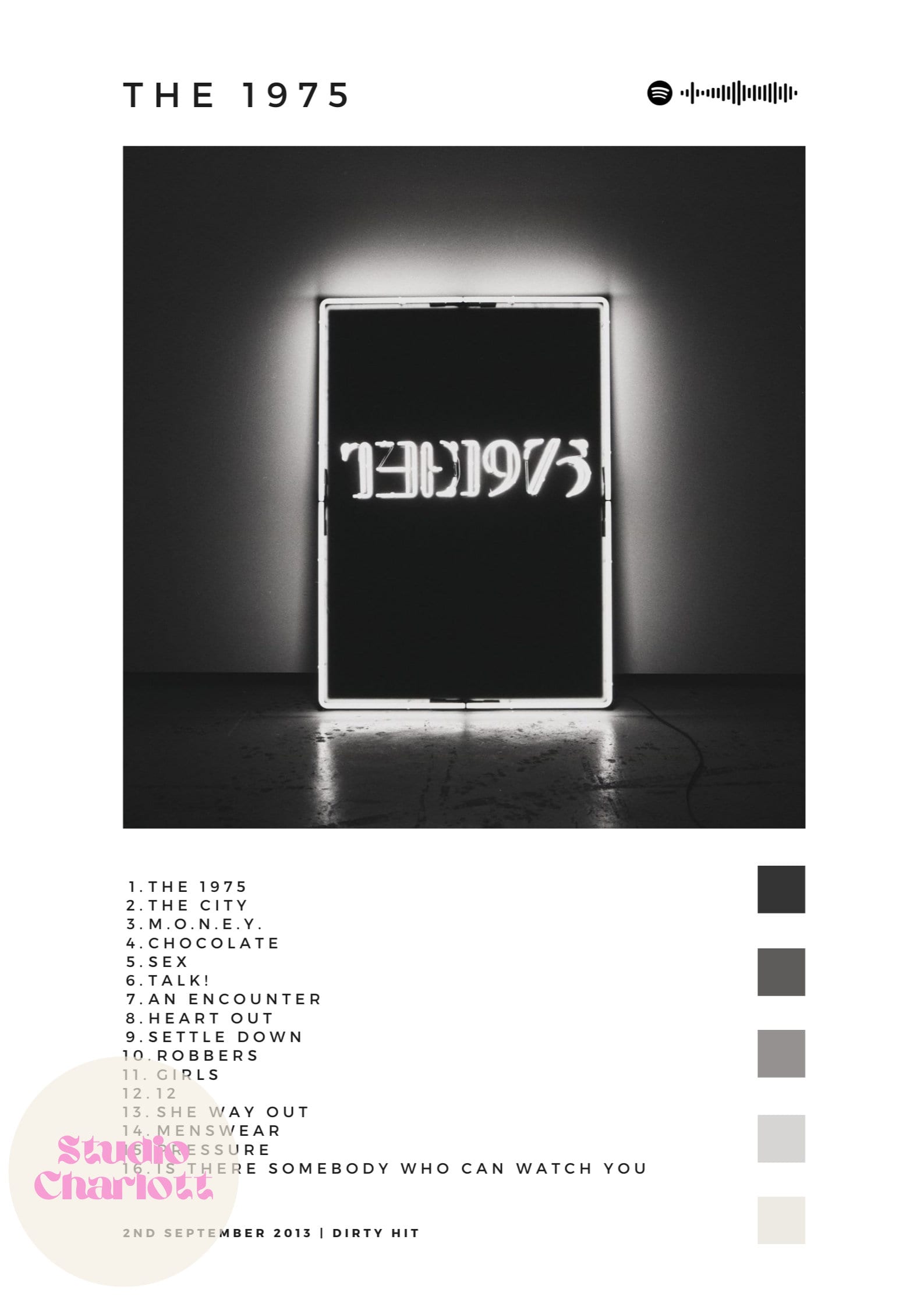The 1975 Self Titled First Album Poster Printable Digital Download The ...
