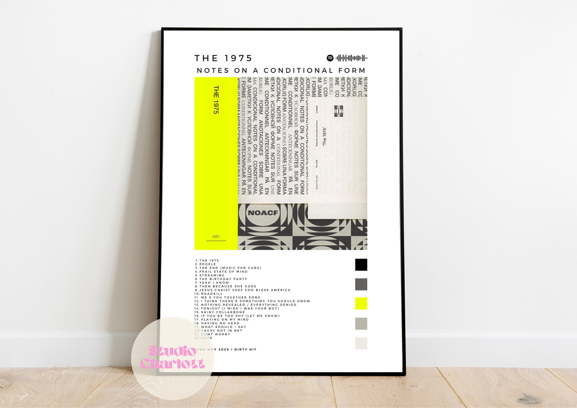 SET OF 5 - THE 1975 Album Prints - Complete Set - Album Poster Print ...