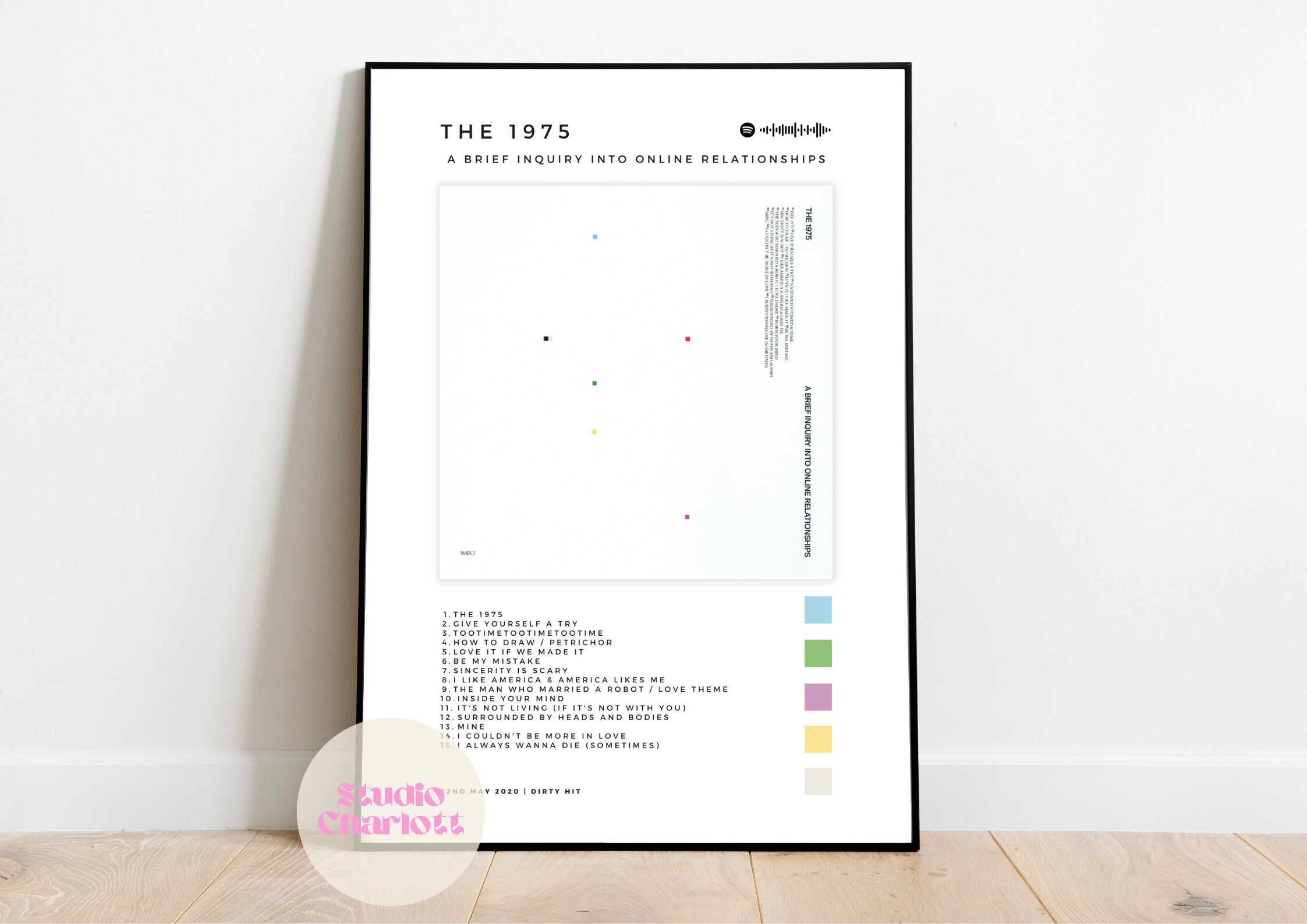SET OF 5 - THE 1975 Album Prints - Complete Set - Album Poster Print ...
