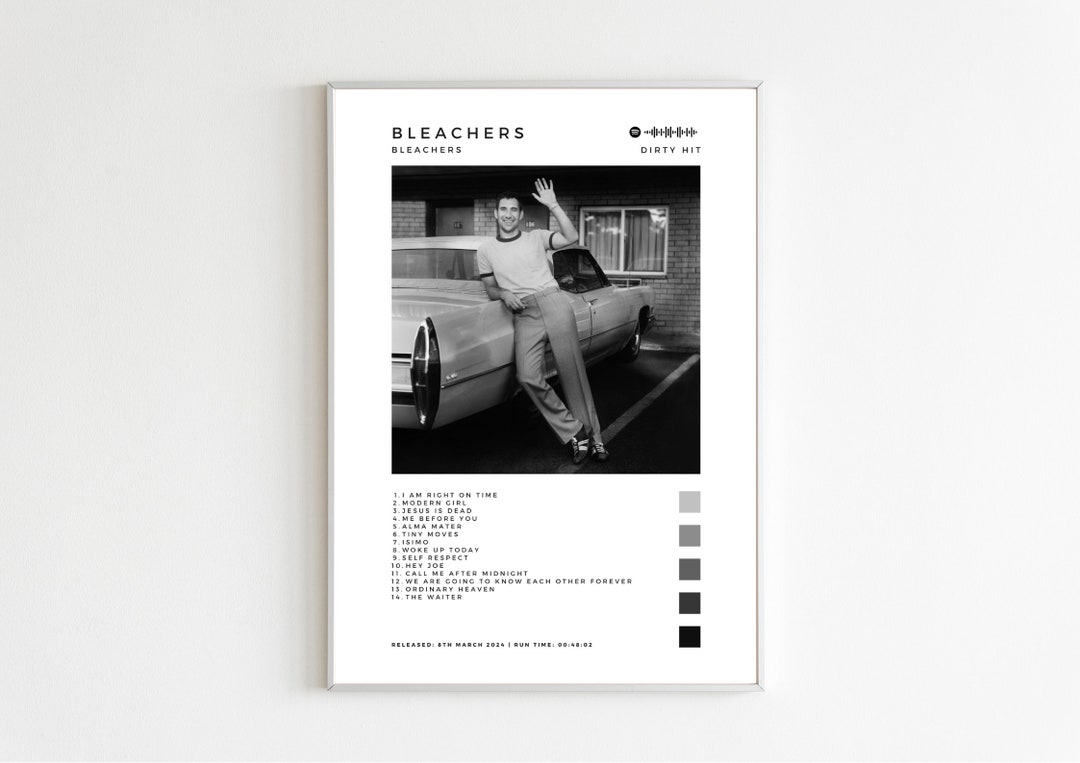 Bleachers Self Titled 2024 Album Poster Print Digital Download Jack ...