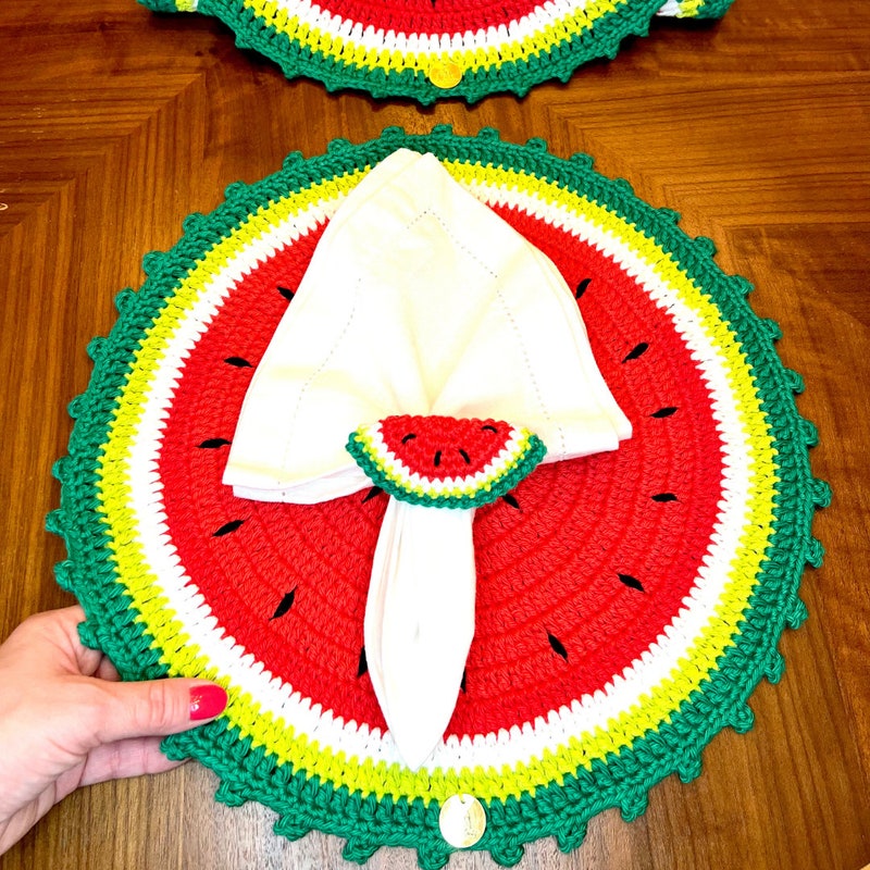 Watermelon Placemats - Etsy