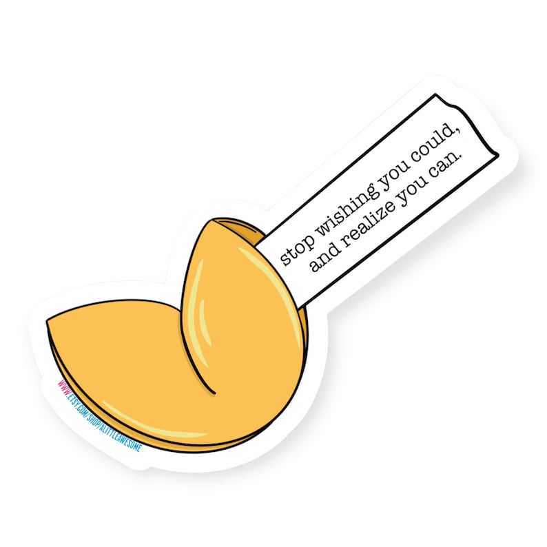 Fortune Cookie Sticker - Etsy