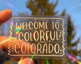 Welcome to Colorful Colorado Sticker - Etsy
