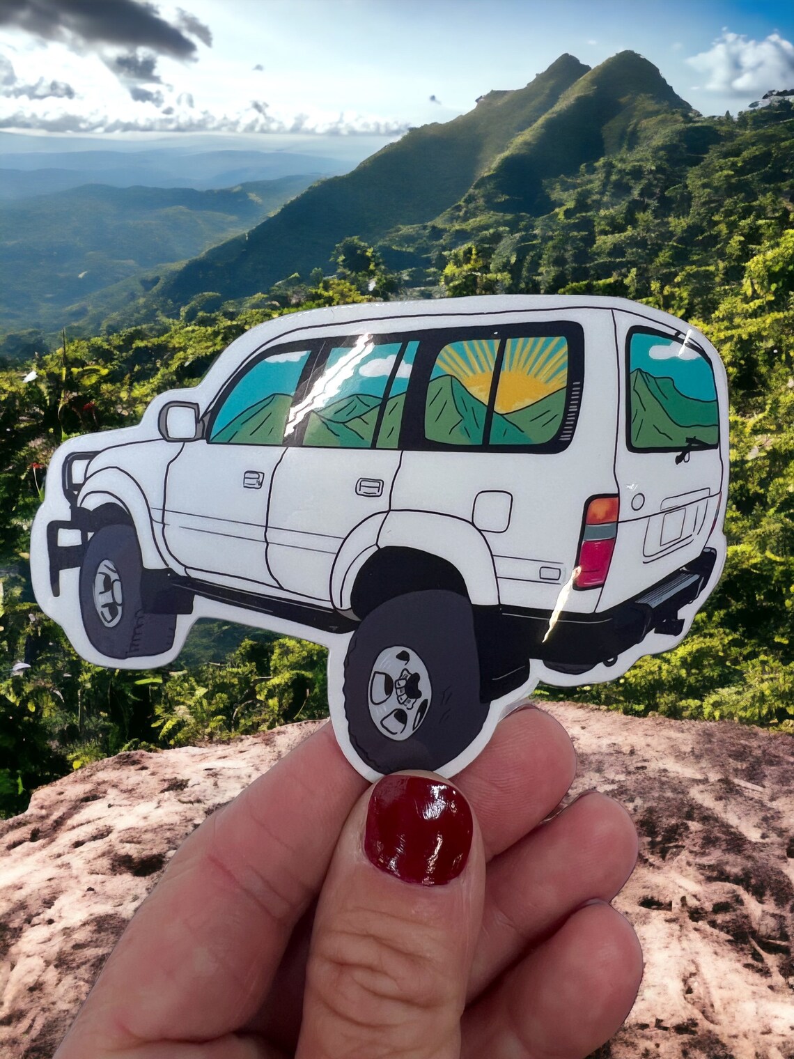 Overland Sticker, Toyota, Travel Sticker, Cacti Sticker, Mountain ...