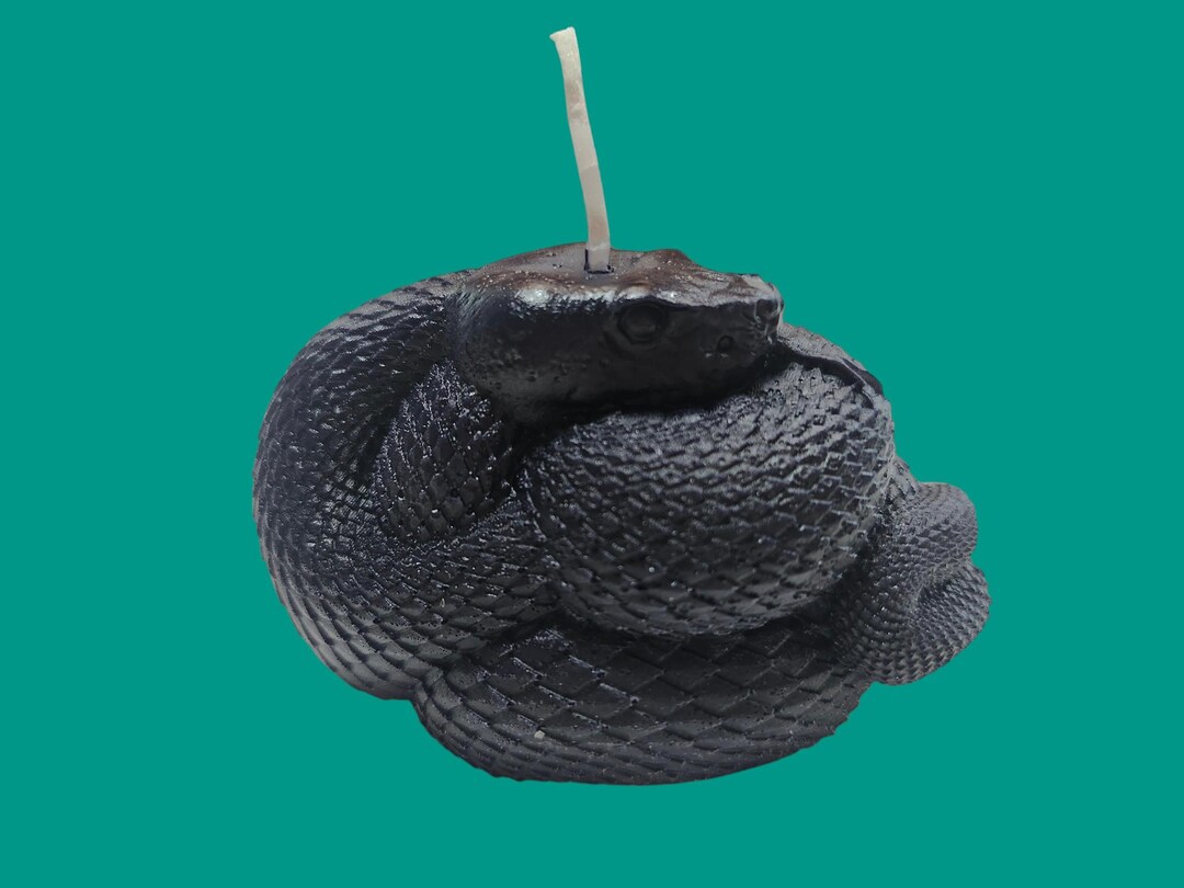 Coiled Snake Candle, Lilith the Goddess Snake, Symbolizes Balance ...