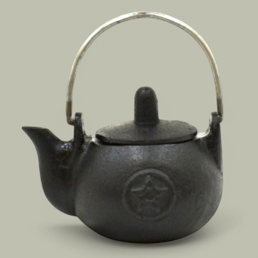 Pentacle Cast Iron Cauldron/ Kettle With Lid and Handle, Witchy, Altar ...