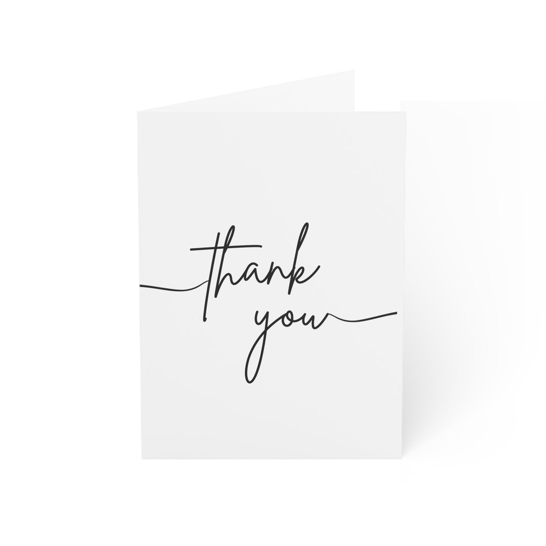 Simple Thank You Cards for Any Occasion 1, 10, 30, and 50pcs - Etsy