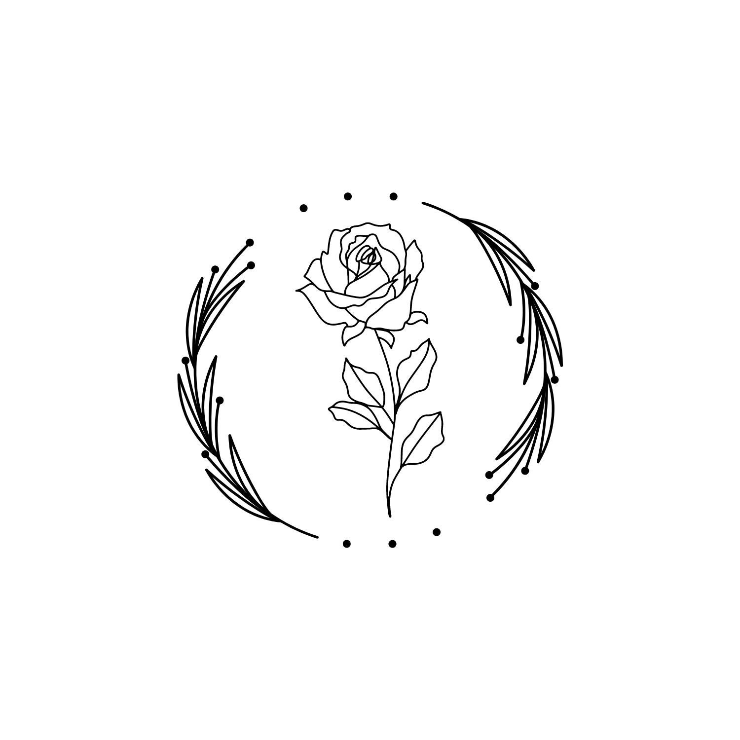 Black Rose Logo Digital Download SVG,PNG,JPG - Etsy