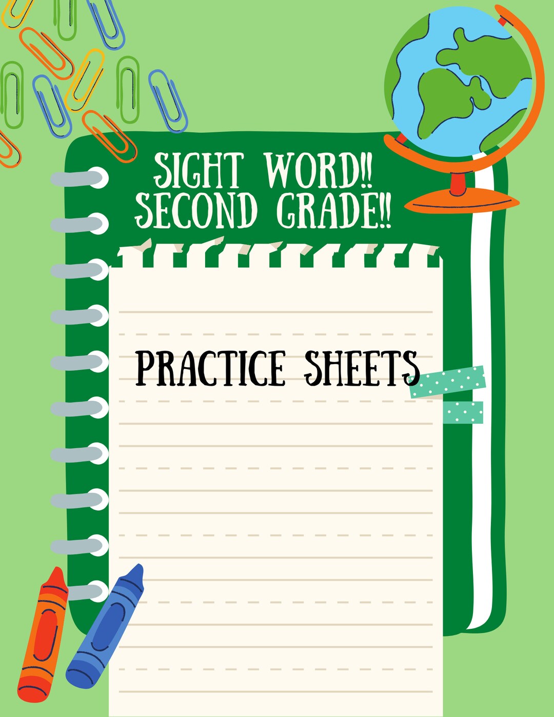 Sight Word Printable's for Second Grade, Child Early Learning, English ...