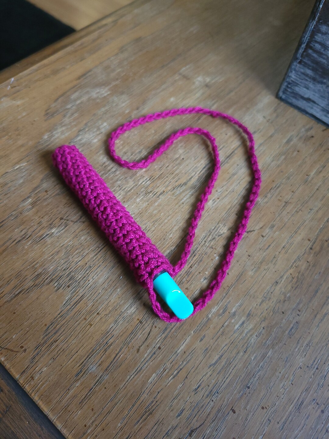 Vape Pen Holder Necklace Pocket Keychain Pocket Handmade Crochet Pocket ...