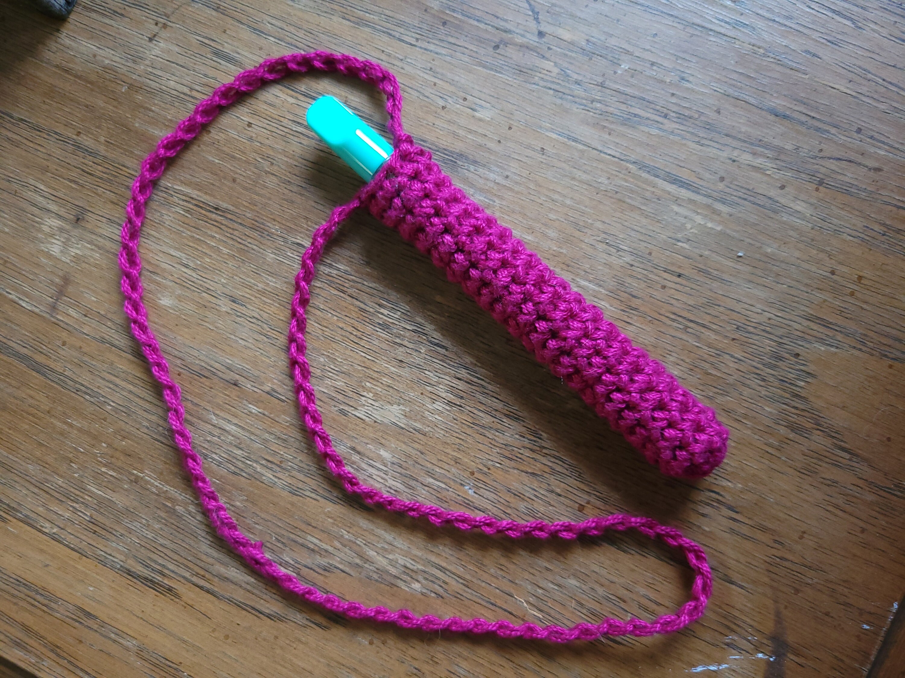 Vape Pen Holder Necklace Pocket Keychain Pocket Handmade Crochet Pocket ...