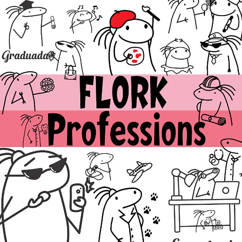 44 Florks Professions Profesiones SVG Corte Sublimacion - Etsy México