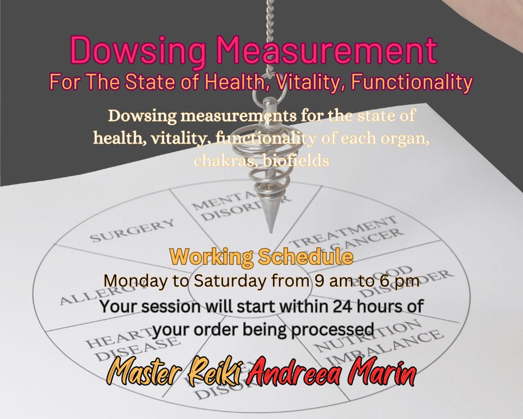 Personal Dowsing Measurement, Energy Healing Dowsing Measurement ...