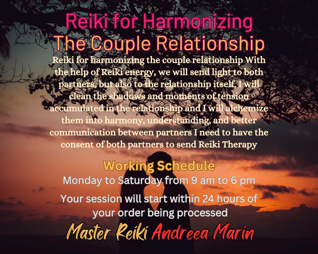 Reiki for Love Healing, Partner Care, Harmony Boost, Emotional Harmony ...