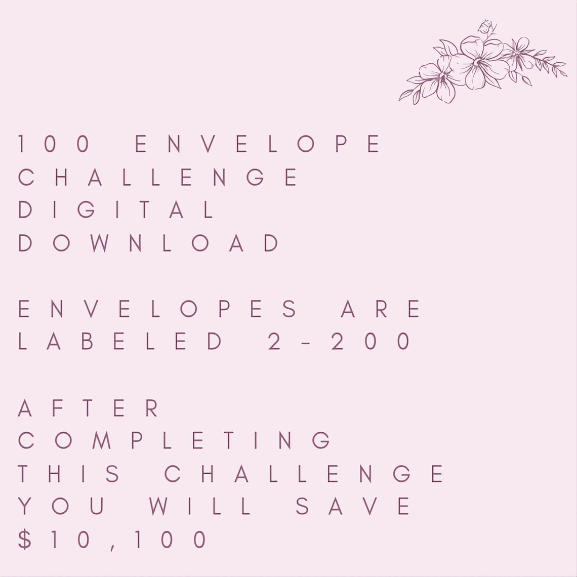10k 100 Envelope Challenge Printable Tracker Digital Download With ...
