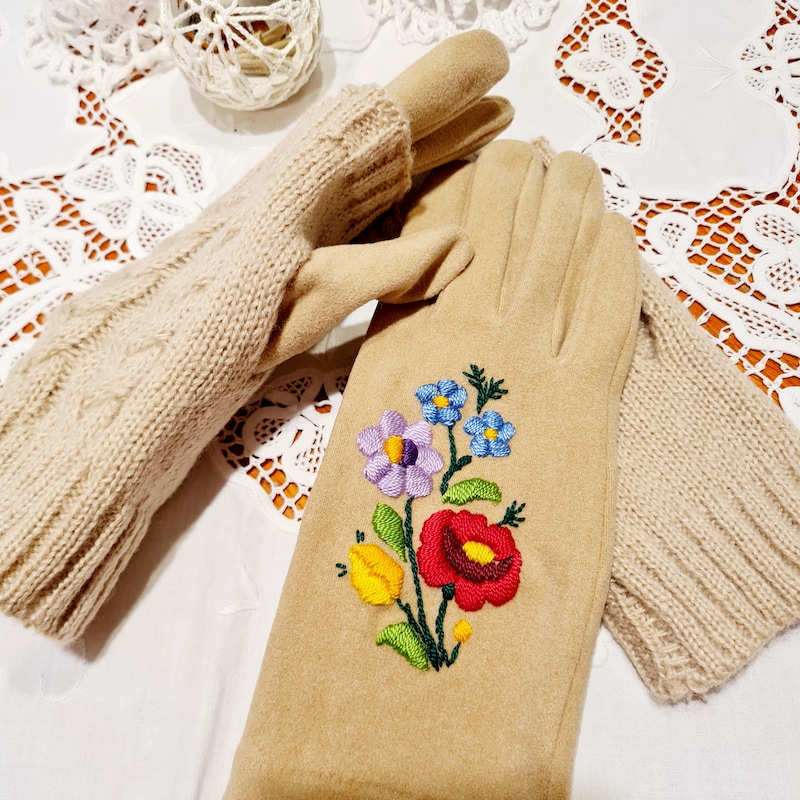 Embroidery Gloves - Etsy