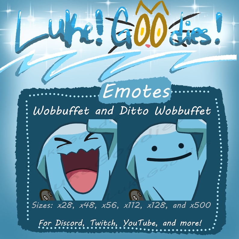 Wobbuffet and Ditto Wobbuffet Salute Emote - Discord - Youtube - Twitch ...