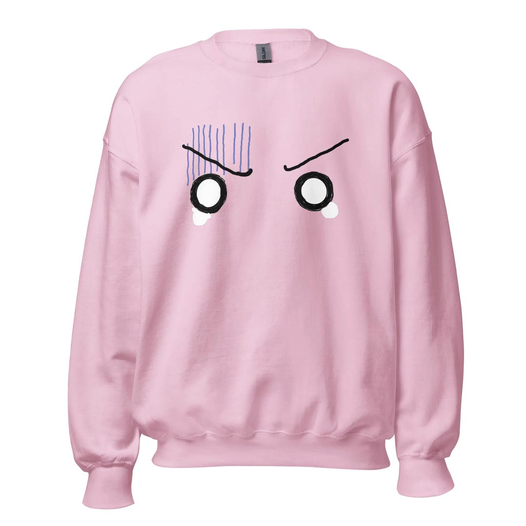 Anime Crying Expression Unisex Sweatshirt | Cute Anime Sweater Pullover ...