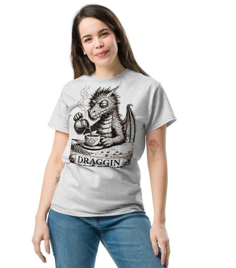 Draggin Dragon Meme Tshirt Funny Dragon Shirt Comfort Colors Shirt ...