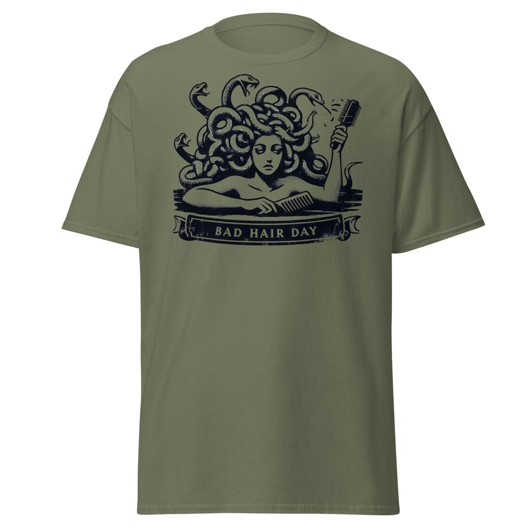 Medusa Bad Hair Day Meme T-shirt | Medusa Shirt | Greek Mythology ...